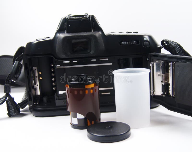 35mm Camera Back stock image. Image of camera, load, roll - 5369