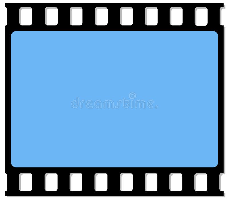 35mm Film Strip Frame Frames Stock Vector - Illustration of edge ...