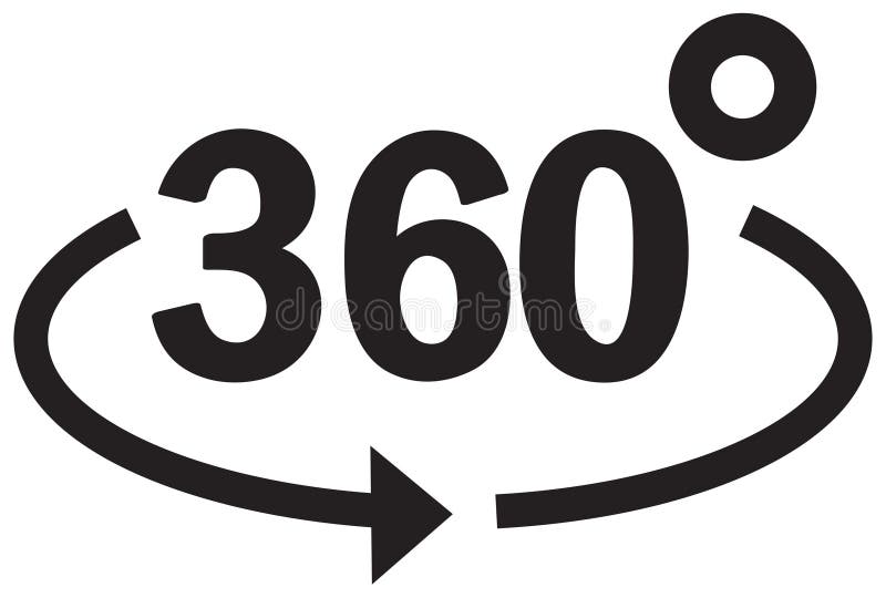 360-degree views icon stock vector. Illustration of three - 295566521