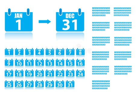 365 day calendar stock vector. Illustration of symbol - 4337124