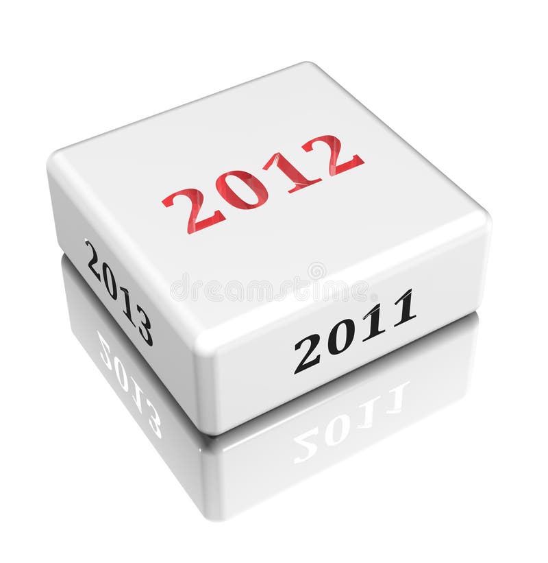 3D 2012 symbol stock illustration. Illustration of event - 22865774