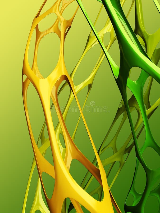 3d Abracst Bionic Background Stock Illustration - Illustration of ...