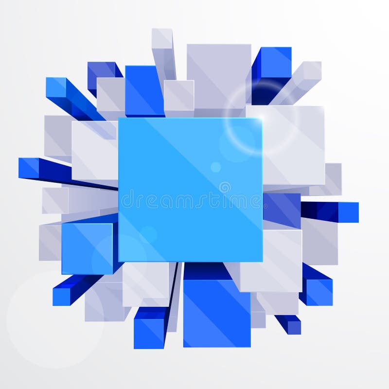 Abstract 3d frames stock vector. Illustration of creative - 25449846