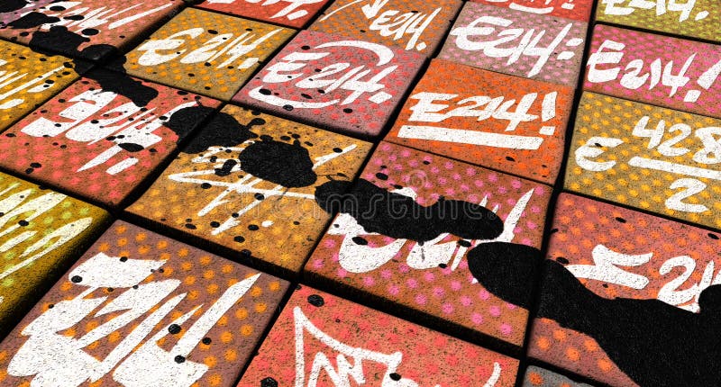 3d Abstract Graffiti Spray Tag Backdrop in Multiple Color Stock Photo ...