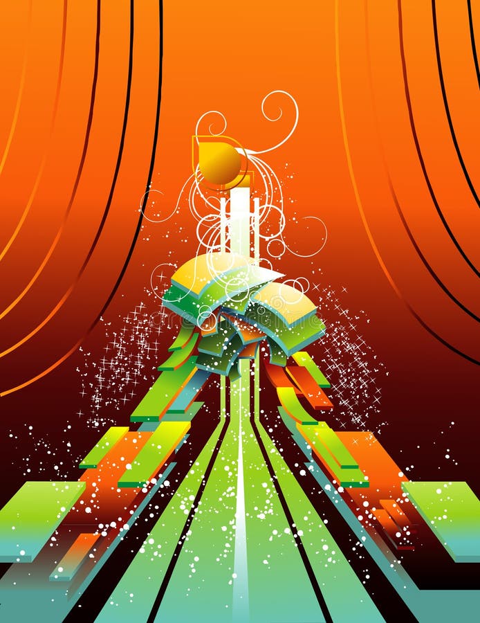 3d abstract illustration stock vector. Illustration of background ...