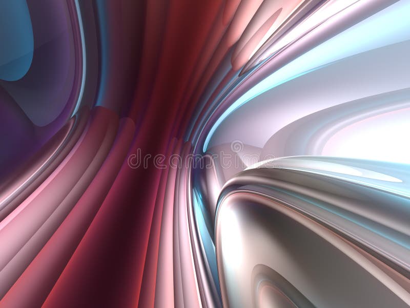 3D Abstract Lines Color Render Background Stock Illustration ...