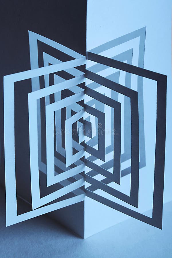 3d Abstract Paper Composition Stock Image - Image of perspective ...