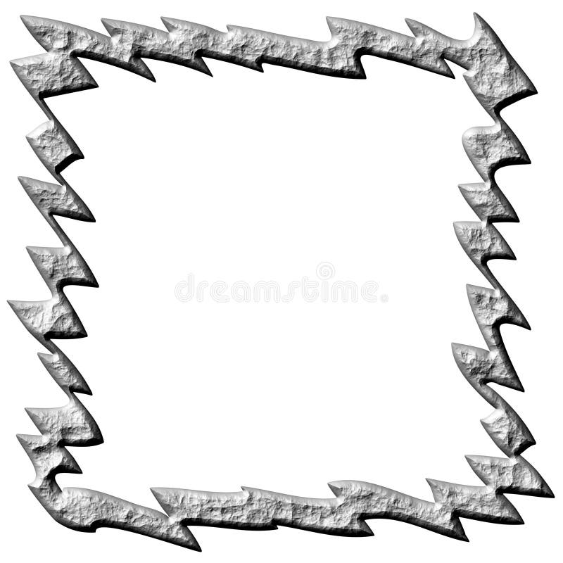 3D Abstract Stone Frame stock illustration. Illustration of display ...