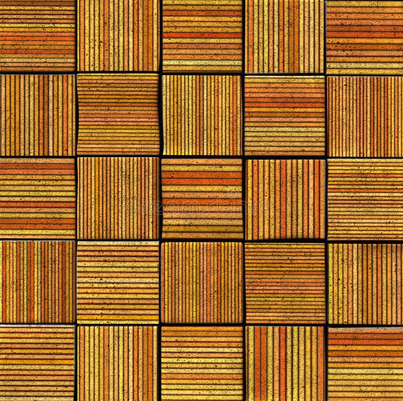 3d Abstract Striped Tile Backdrop in Orange Yellow Stock Photo - Image ...