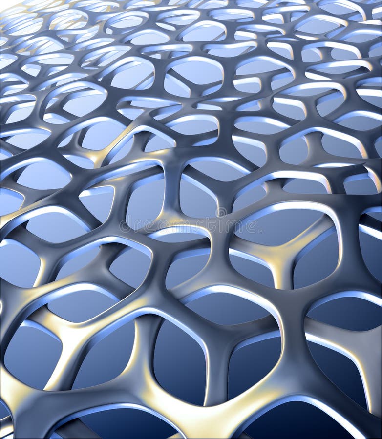 3D abstract structure stock illustration. Illustration of network ...