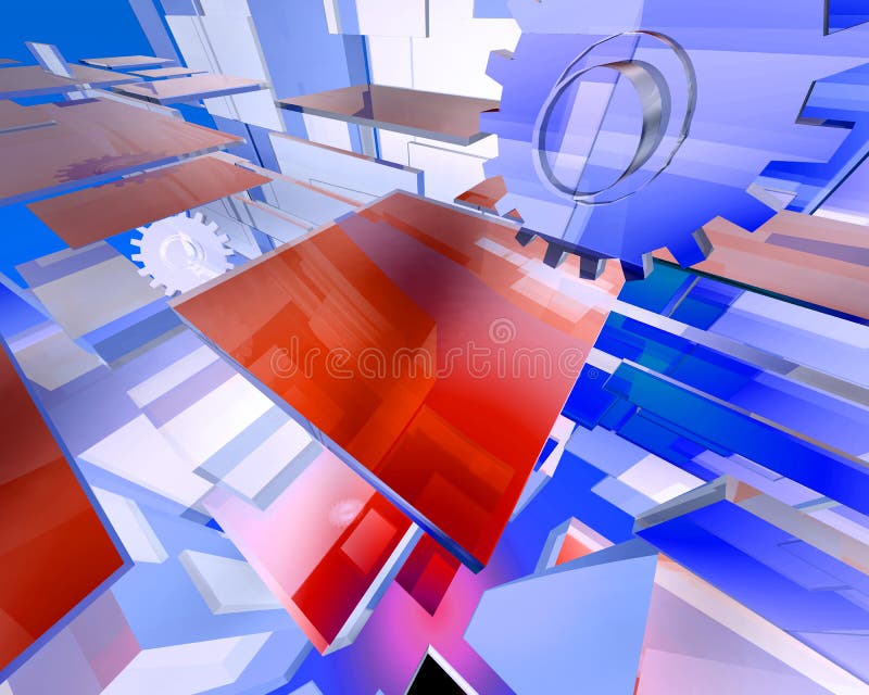 Hi-tech glass stock illustration. Illustration of future - 10449197