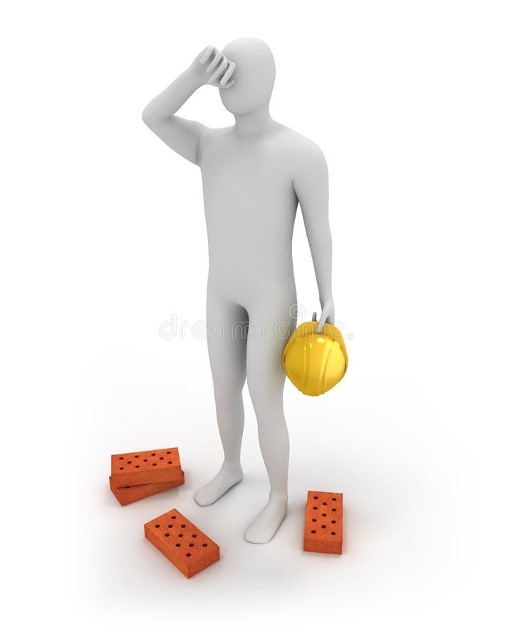 Construction Tired Worker Stock Illustrations – 173 Construction Tired ...