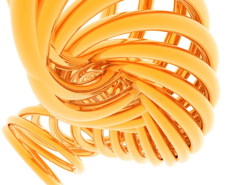 Abstracte Spiraalvormige Elementenreeks Vorm Met Roterende Vervorming A ...