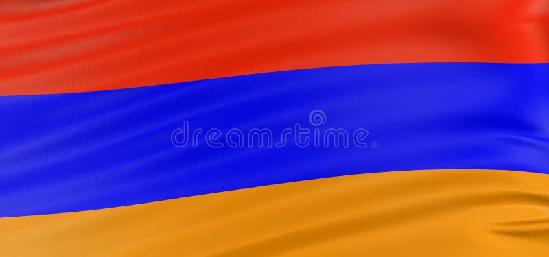 3D Armeense vlag stock illustratie. Illustration of vlag - 5614791