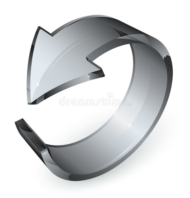 3D arrow stock vector. Illustration of transparent, dimensional - 12027647