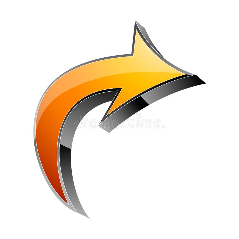 3d arrow stock vector. Illustration of motion, dimension - 16133720