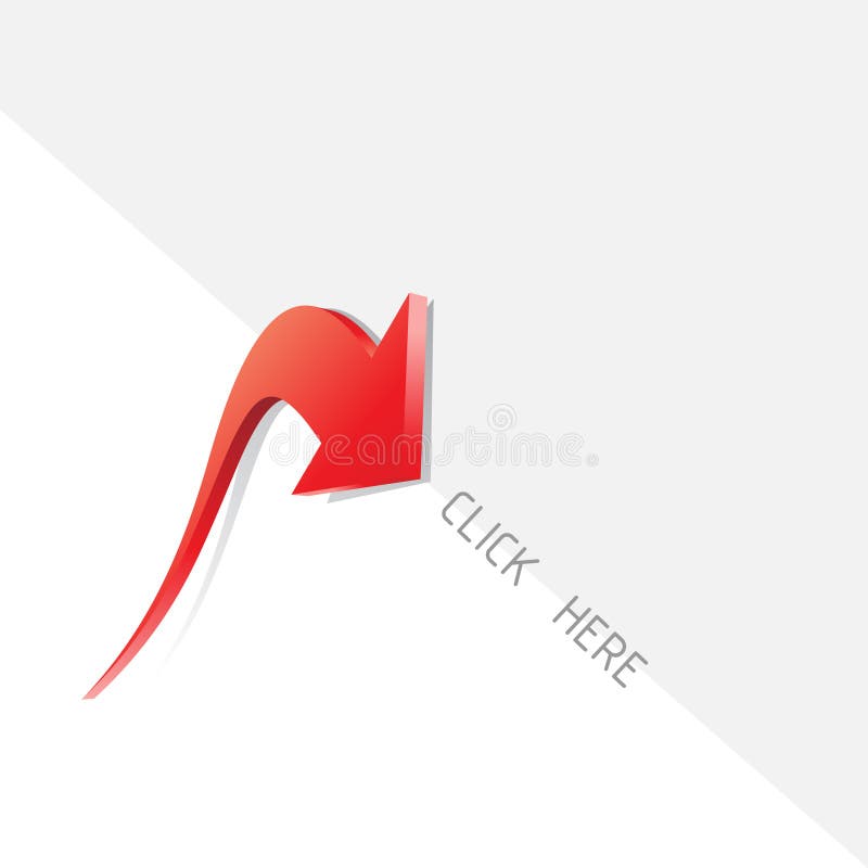 3d arrow stock illustration. Illustration of symbol, click - 25015159