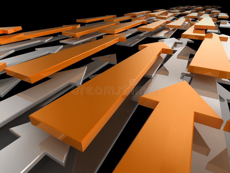 3d Arrows stock illustration. Illustration of forecast - 11824974