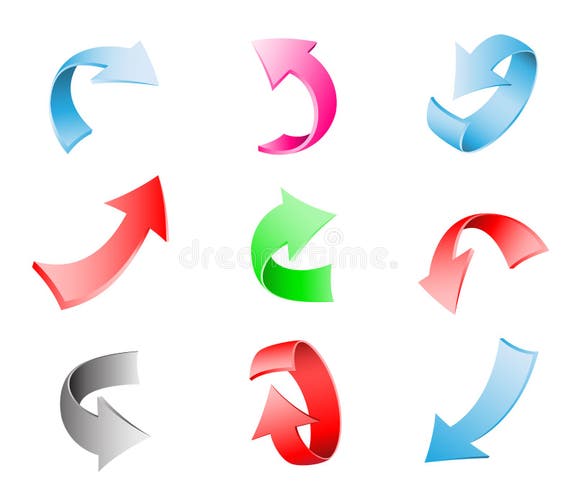 Pink Circular Arrows Stock Illustrations – 327 Pink Circular Arrows ...