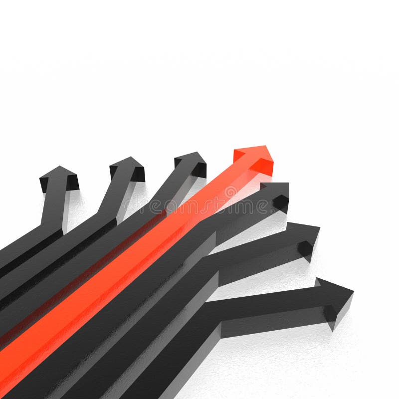 3D arrows stock illustration. Illustration of communication - 4250036