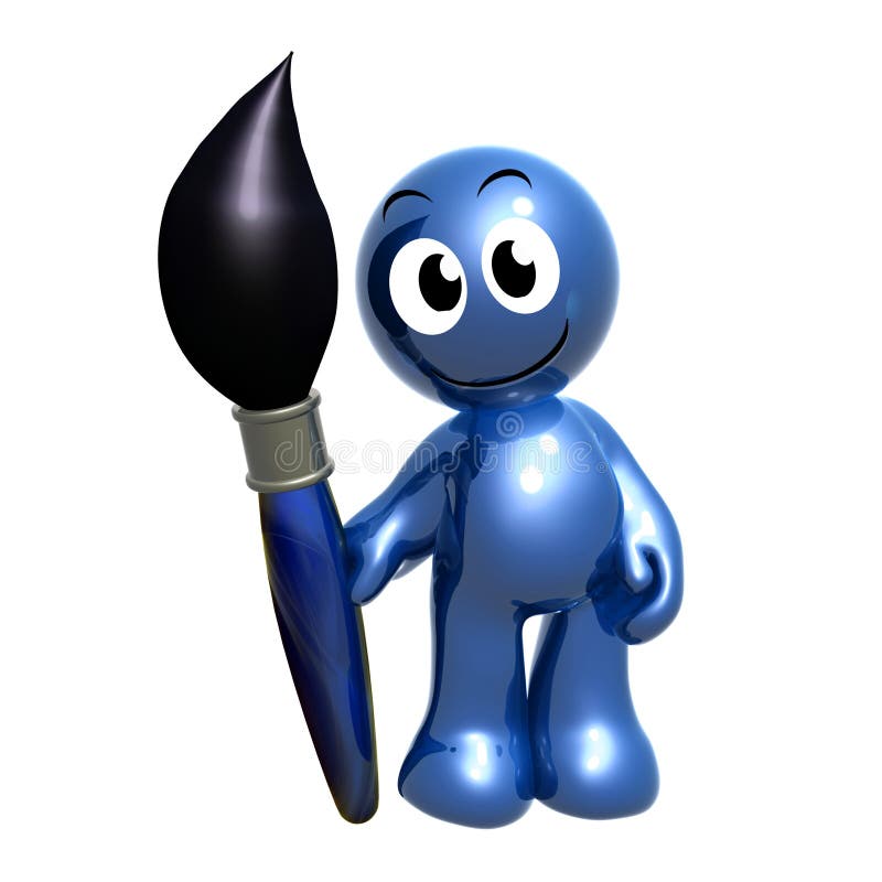 3d artist icon stock illustration. Illustration of symbol - 11366786