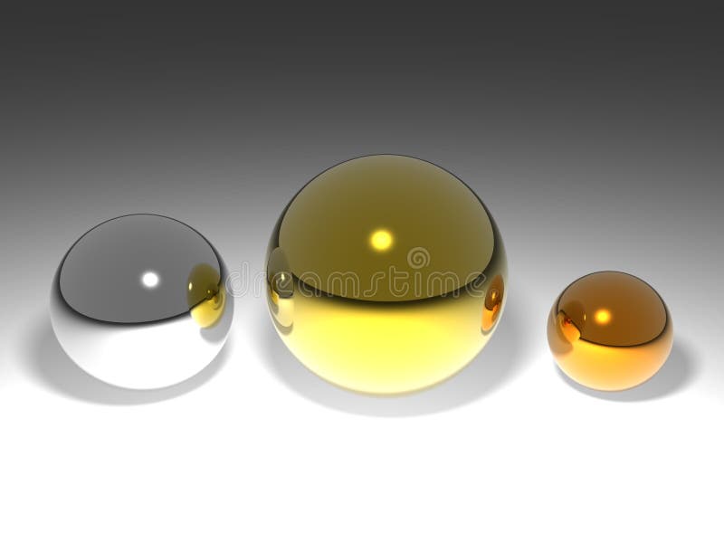 3D balls stock illustration. Illustration of sphere, reflective - 2867277