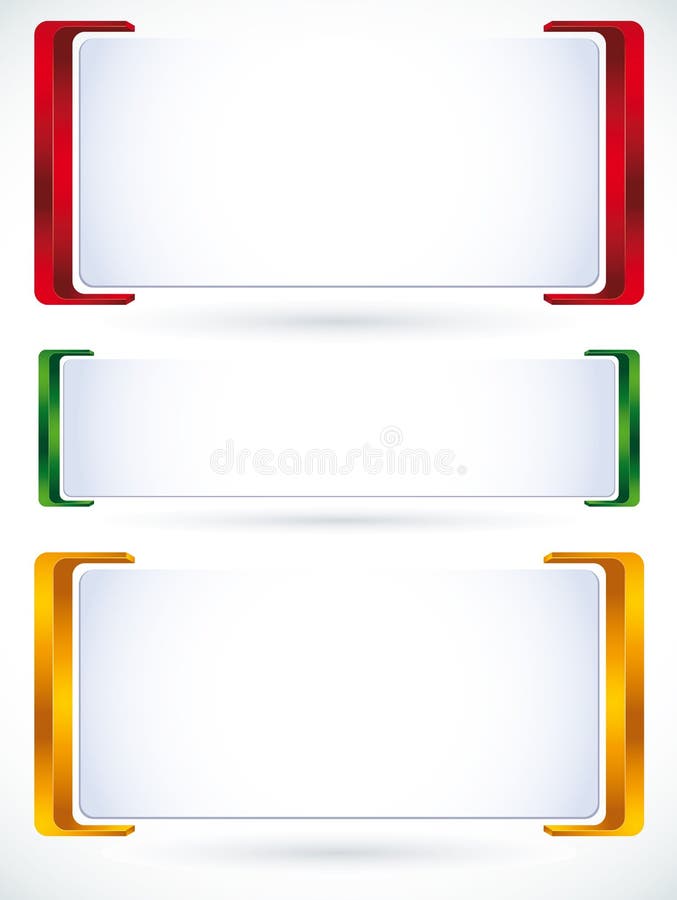 3d banner. stock vector. Illustration of banner, commercial - 26563645
