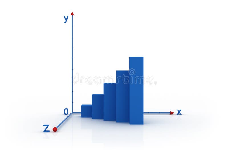 3d Bar Graph stock illustration. Illustration of render - 22039292