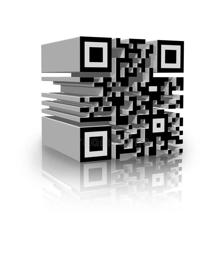 3D barcode stock illustration. Illustration of packaging - 22024686