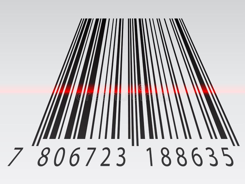3d barcode stock vector. Illustration of black, line - 24114583