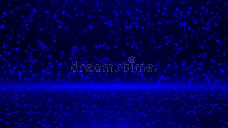 3d Beautiful Blue Glitter Particles Falling and Flickering Particles ...