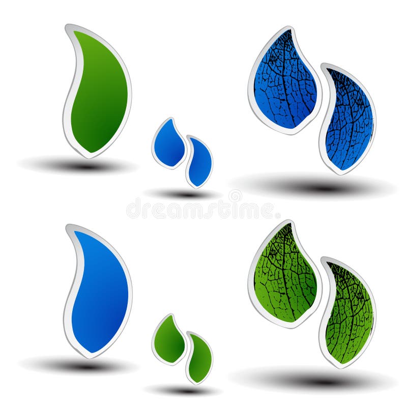 3D bio symbols stock vector. Illustration of color, element - 22468712