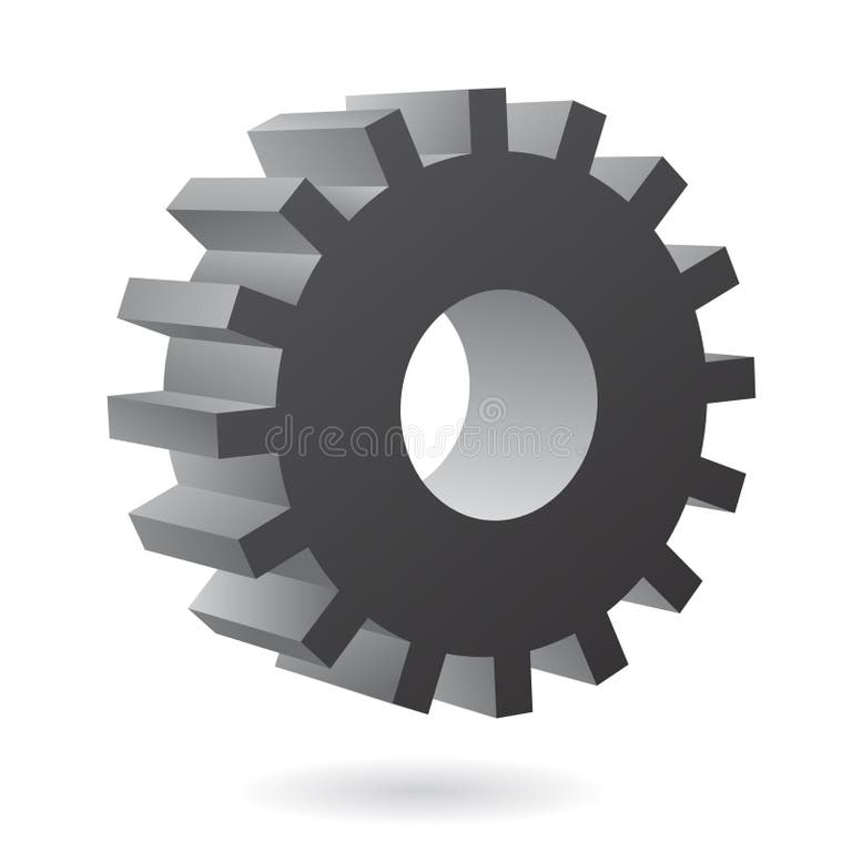 Cog Black White Stock Illustrations – 13,947 Cog Black White Stock ...