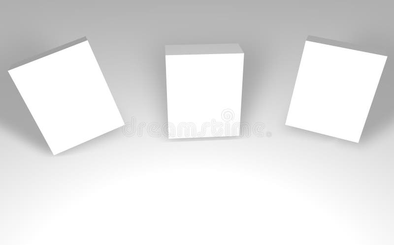 3d blank boxes stock illustration. Illustration of design - 8338942