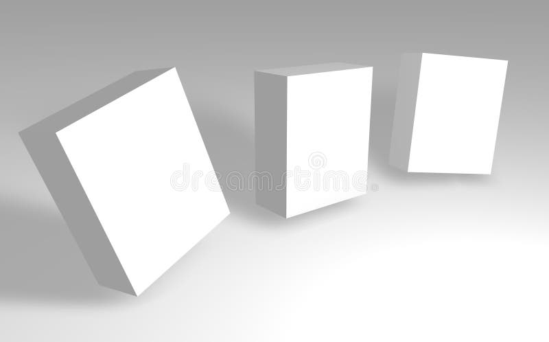 3d blank boxes stock illustration. Illustration of business - 8411327