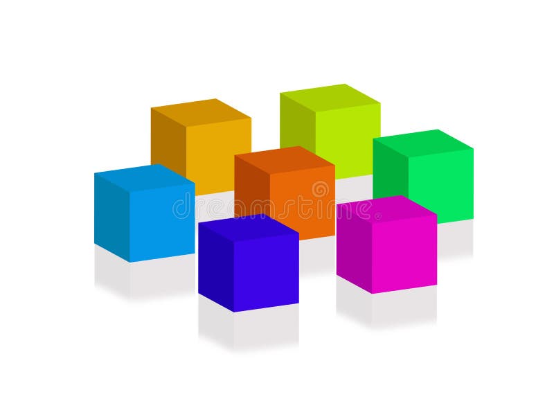 3D blocks stock illustration. Illustration of blocks, contemporary ...