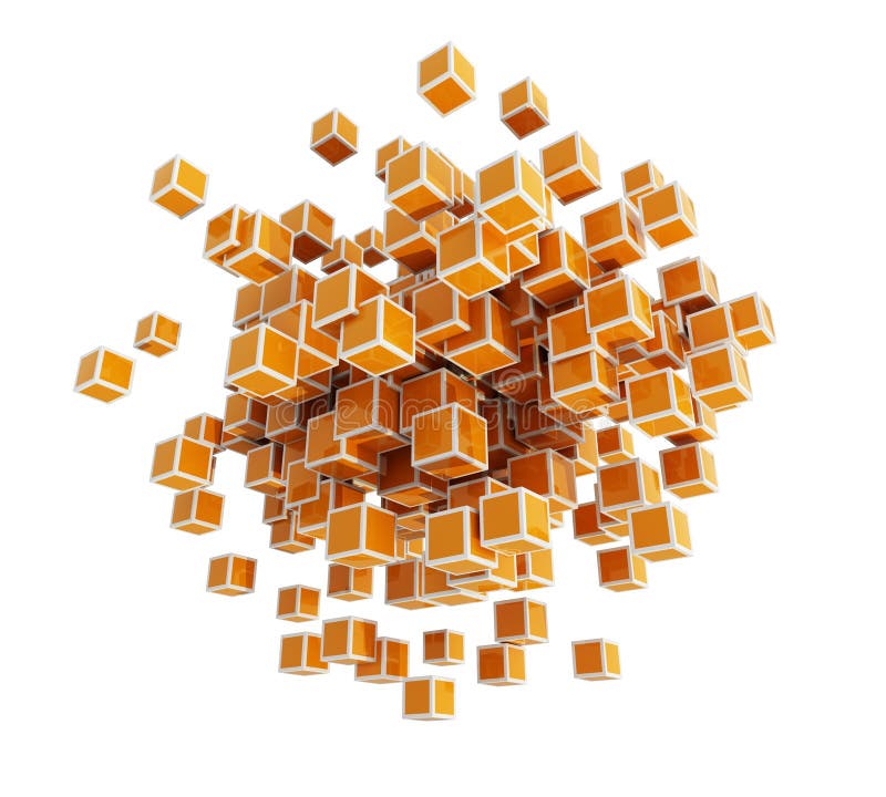 3d blocks cubes stock illustration. Illustration of contrasts - 14002058