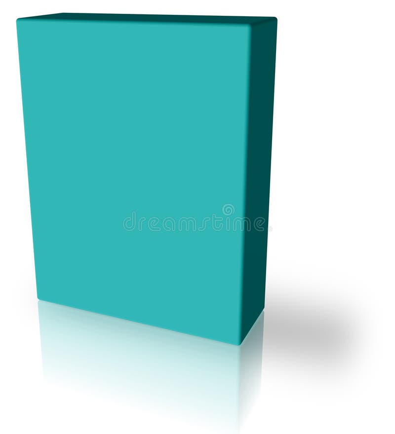3D blue box stock illustration. Illustration of white - 9967876