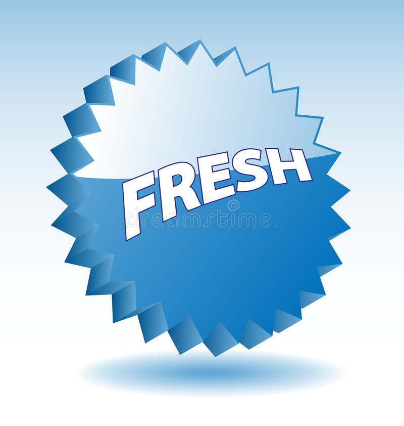 Fresh Fish Sign. Fresh Fish Circular Band Label. Fresh Fish Sticker ...