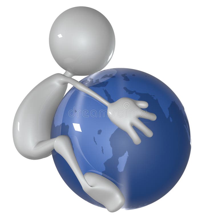 Blue Globe Character Stock Illustrations – 5,614 Blue Globe Character ...