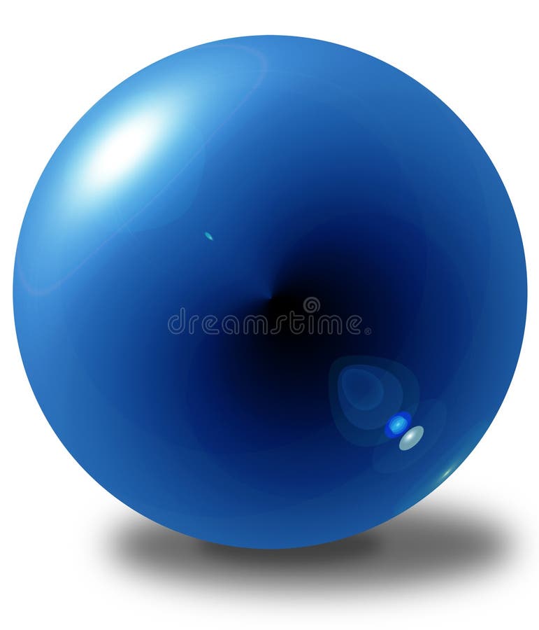 3D blue sphere stock illustration. Illustration of generated - 9103073