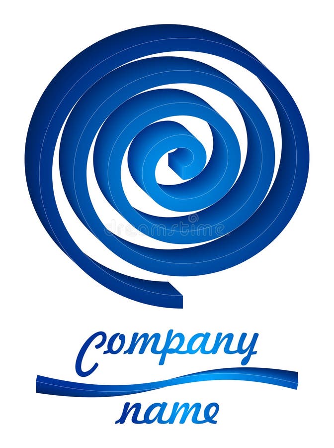 3D Twist Logo Design stock illustration. Illustration of twist - 41268599