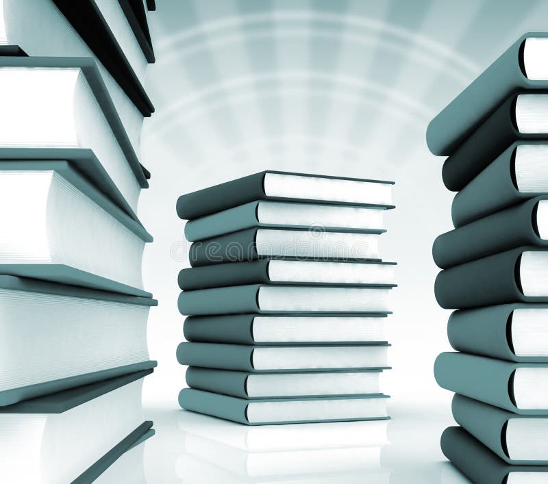 3d Books Massive for Design Stock Photo - Image of business, data: 3850212