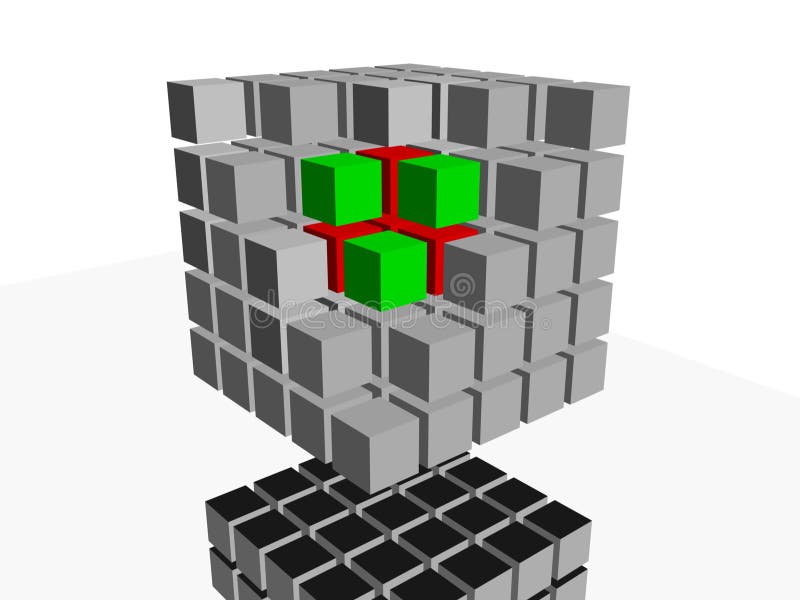 3d box 06 stock illustration. Illustration of building - 8976607