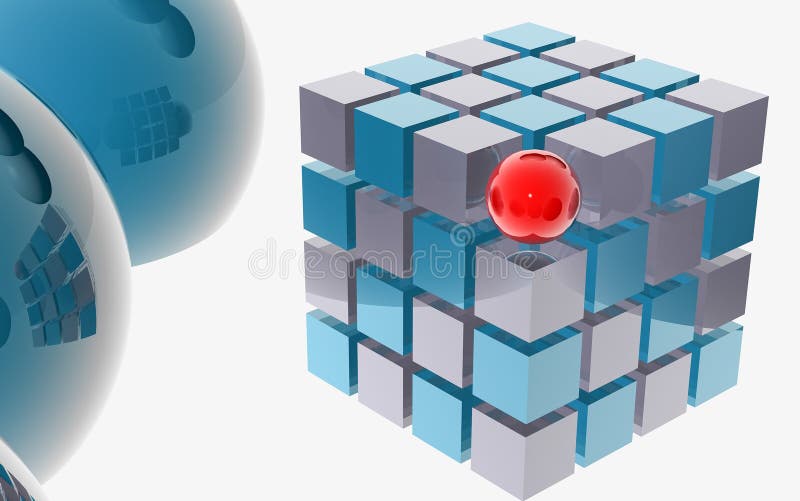 3d boxes stock illustration. Illustration of object, cube - 19059013