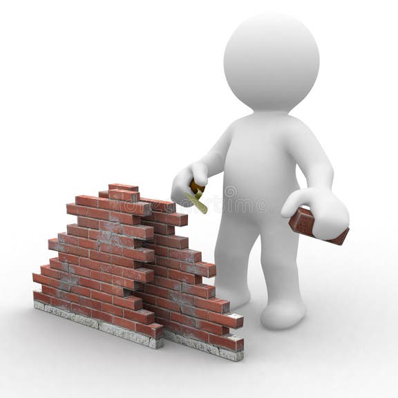 3d builder stock illustration. Illustration of girl, puppet - 2496385