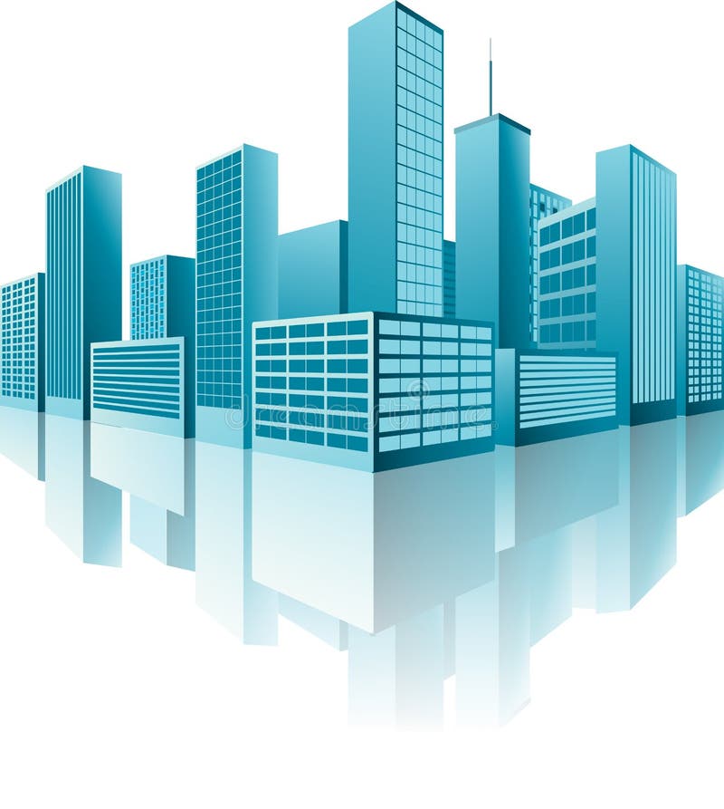 3d Buildings stock vector. Illustration of hotel, office - 19893265