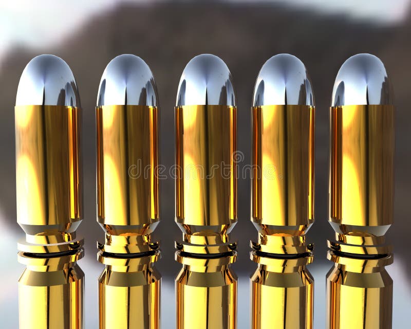 3D bullets stock illustration. Illustration of military - 11547668