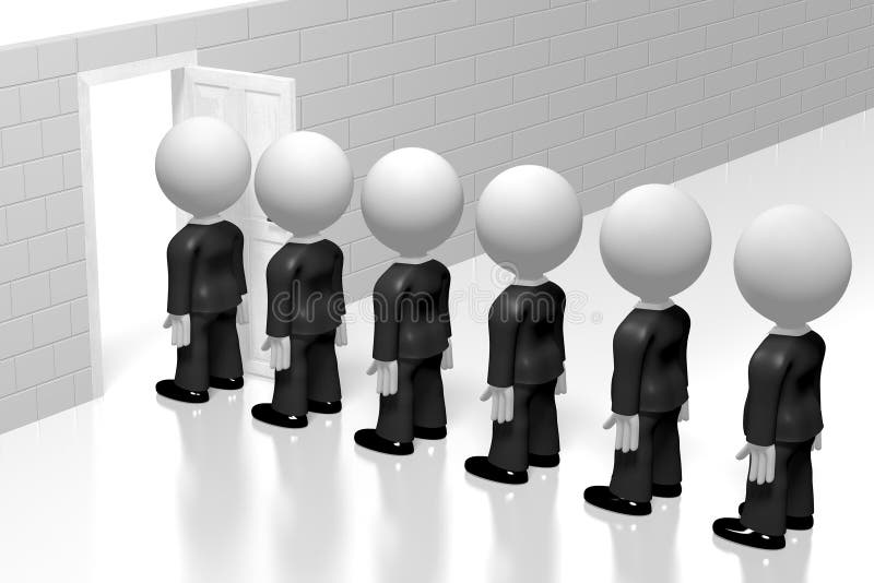3d Man Standing Queue Concept Stock Illustrations – 56 3d Man Standing ...