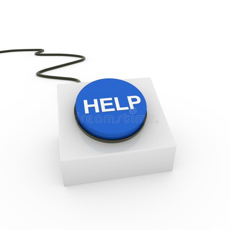 3d button help stock illustration. Illustration of fast - 19348475